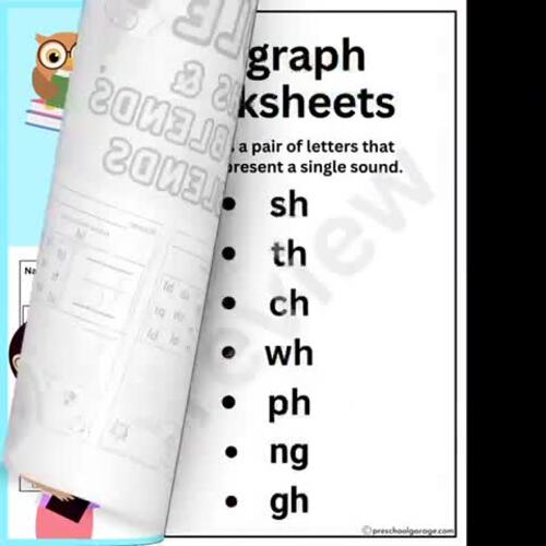 BUNDLE: Digraphs, Beginning Blends and Ending Blends by Preschool Garage