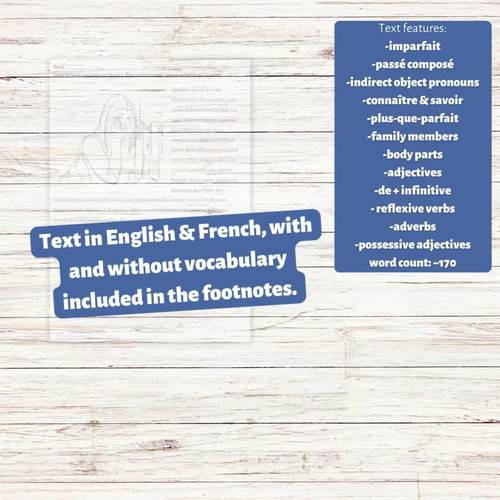 French Reading Comprehension 2 by Esteem Learning | TPT