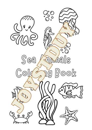 back to school Sea Animals Coloring Worksheets by JoySTUDY | TPT