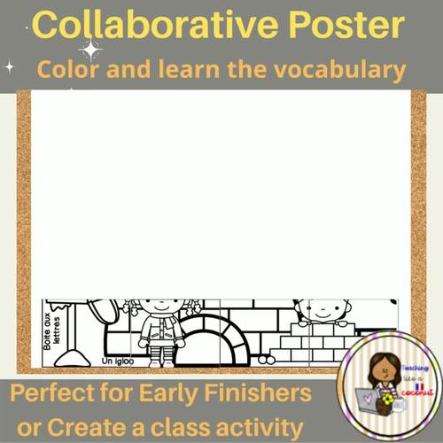 French Winter Vocabulary : L'Hiver | Collaborative Poster | Vocabulary ...