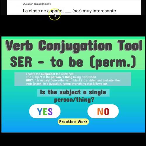 Interactive Conjugation Tool for DECIR (preterite) | TPT