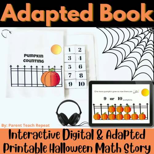 Interactive Adapted Books for Special Education Autism | Halloween Math ...