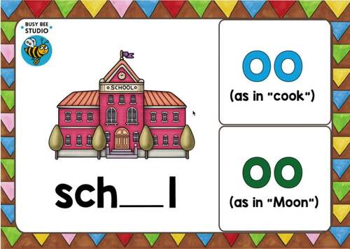 OO sounds Boom Cards Vowel Diphthongs Game by Busy Bee Studio | TPT