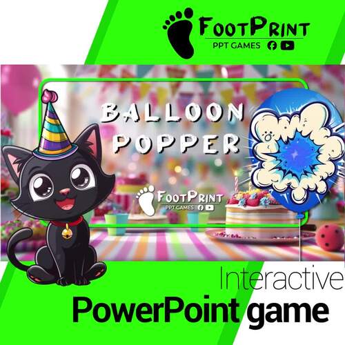 PowerPoint Game Template - Balloon Popper by FootPrint PPT Games