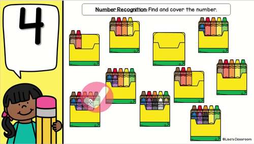 BACK TO SCHOOL Theme NUMBER RECOGNITION -ONLINE Distance Google Digital ...