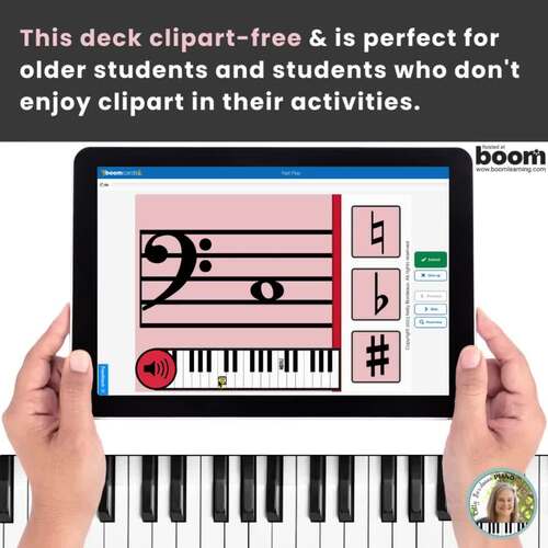Creating Notes with Accidentals BOOM™ Cards - Matching Piano Keys with ...