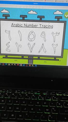 Arabic Numbers Tracing for Boom Cards Distance Learning | TPT