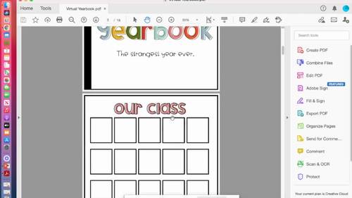 Virtual & Printable Yearbook│Google Classroom│Distance Learning | TPT