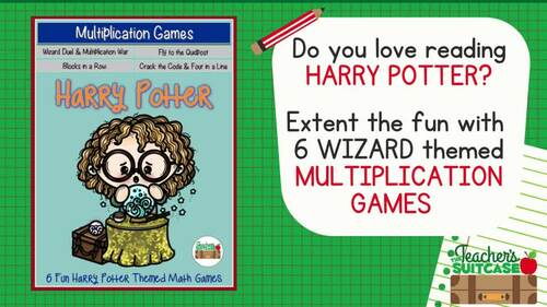 Harry Potter {Multiplication Games} -PRINT & DIGITAL Math Activities