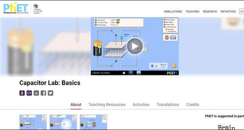 PhET Simulation Worksheet for the Virtual Lab: Capacitor (No Prep)