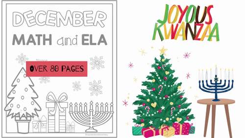 December Math and ELA by Standards in Elementary | TPT