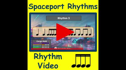 Spaceport Rhythms 4 (sixteenth notes / tika-tika) by Music with Mr Moore