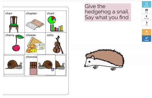 CH Word Initial Articulation Game with Hidden Picture | Boom Cards by ...