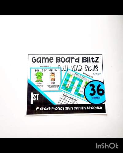 Spelling Rules Posters UFLI Aligned Board Games Activities 1st 2nd ...
