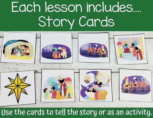 Birth of Jesus Bible Lesson Activities for Christmas Nativity Story and ...