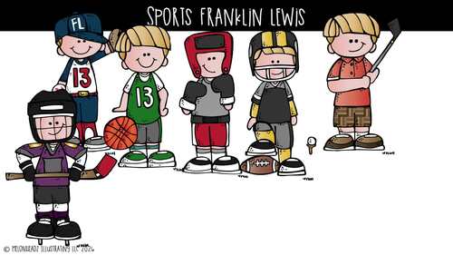 Sports clip art, Franklin Lewis, Melonheadz Characters COMBO PACK