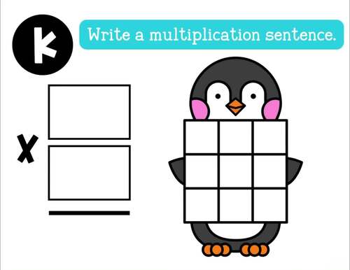 Multiplication Arrays Math Task Cards for 3rd Grade {February} | TPT