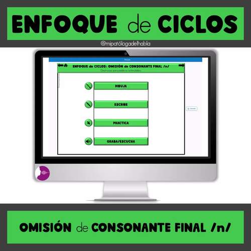 Enfoque de Ciclos Omisión de Consonante Final /n/ Spanish Cycles Approach