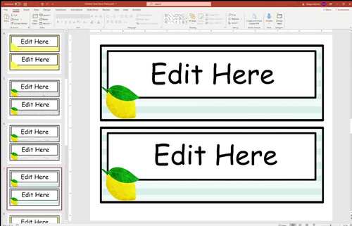 Lemon Desk Name Plates by Confetti and Creativity | TPT
