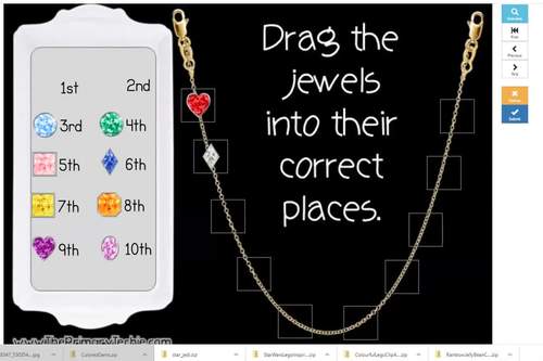 Boom Cards - Ordinal Numbers Necklace - Distant Learning by The Primary ...