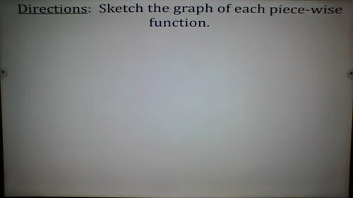 Pre-Calculus | Flipped Classroom Guided Notes & Video | Piece-wise ...