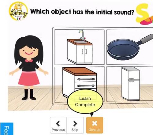 Kitchen Initial Sounds (with audio) | Initial Sound Articulation