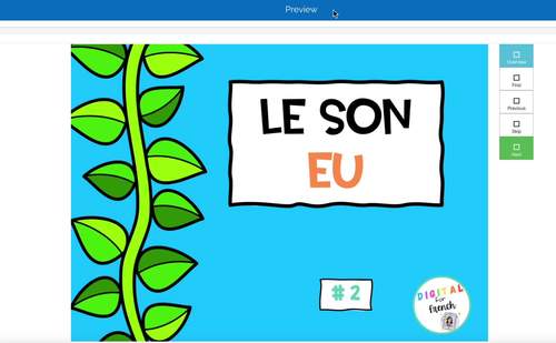 French Phonics Activities BOOM CARDS Son EU Lecture SET 2 by Digital ...