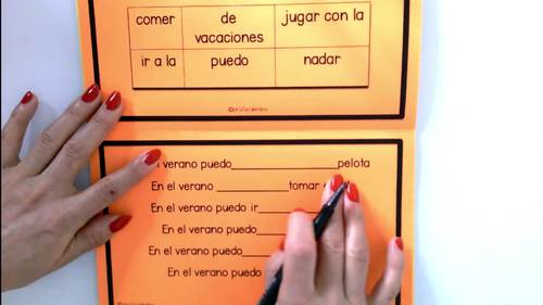 Summer in Spanish Flip Book - El verano by ProfeValentina | TpT