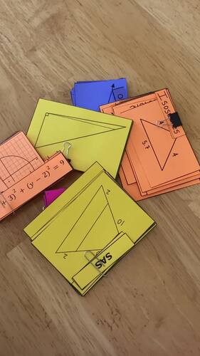 Geometry Review Card Sort Bundle - Interactive Geometry Activities