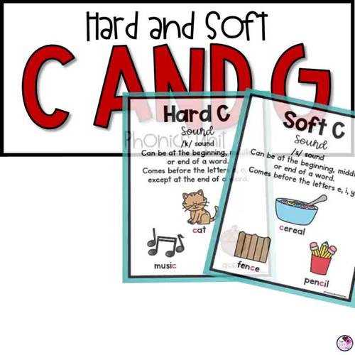 Hard and Soft C and G | Phonics Worksheets | Word Sorts | TpT