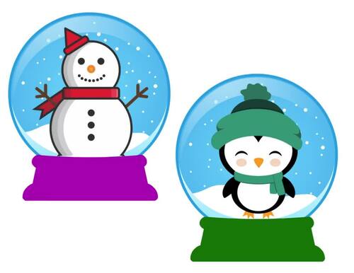 Winter Snow Globe Bulletin Board or Door Decor - Winter Bulletin Board ...