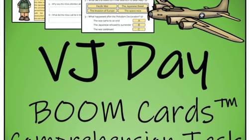 VJ Day BOOM Cards™ Comprehension Activity 5th Grade & 6th Grade | TPT