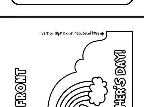 MOTHER’S DAY Crown Craft, EASY, FUN, ENGAGING Coloring Paper Hat, Headband