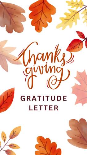 Thanksgiving Gratitude Letter Activity by Innovative Instructors Oasis