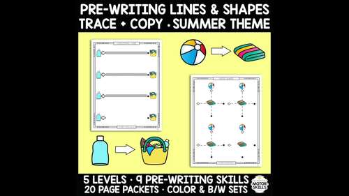 PRE-WRITING LINES & SHAPES - Everyday Object Theme - Picture Pairs ...