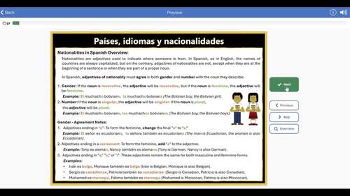 Spanish Boom Cards: Paises, idiomas y nacionalidades by NATAM | TPT