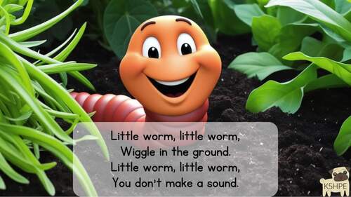 Music: Little Worm Song, Classroom Songs with Lyrics for Performance