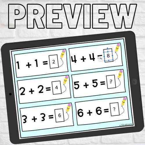 Digital Addition Task Cards | Distance Learning | Google Classroom