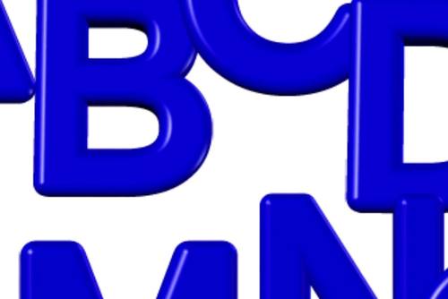 Uppercase Alphabet Letters And Numbers - 3D Toy Text Clip Art PNG ...