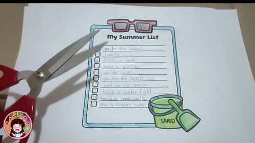 Summer Bucket List and sandcastle craft - End of Year Craft | TPT