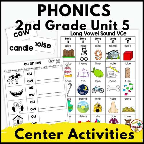 Benchmark Advance Phonics Anchor Charts and Activities | 2nd Grade Unit 5