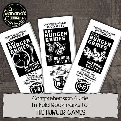 THE HUNGER GAMES Comprehension Guide Tri-Fold Bookmarks | TPT