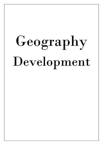 Geography Development Worksheets by Worksheet Whisperer | TPT