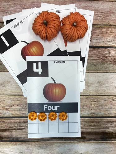 Pumpkin Math & Language Set by Ms Cammys Preschool | TPT