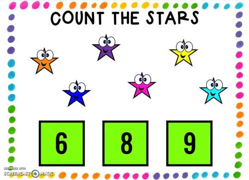 Counting Stars Boom Cards™ Distance Learning Math by Creating 4 ESL