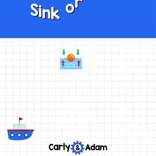 Pre-K Sink or Float Science Experiment and Investigation Row, Row, Row ...