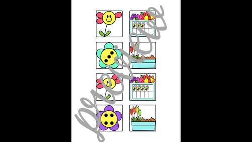 Spring Number Sense Sort and Match 1-6 Math Center Activity | TPT