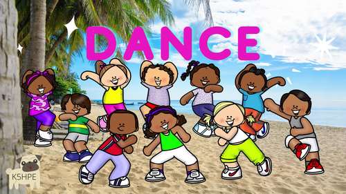 BEACH YOGA Dance Freeze, Physical Education, Brain Break, DPA PE