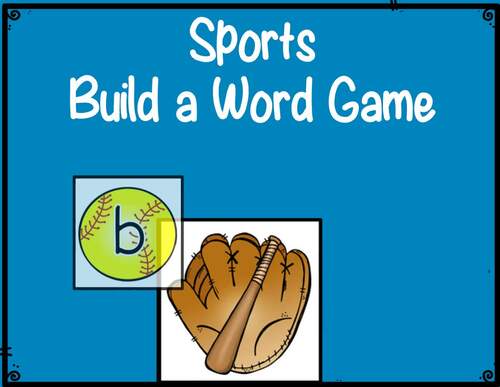 Sports Themed Build a Short Vowel CVC Word by The Teaching Scene by Maureen