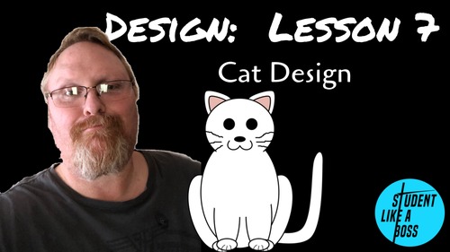 STEAM Cat Design: Digital Art Google Drawings Lessons and Tech Sub Plans